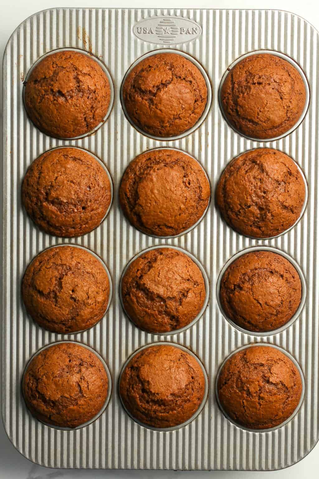Gingerbread Muffin Recipe with Cinnamon Icing - SueBee Homemaker