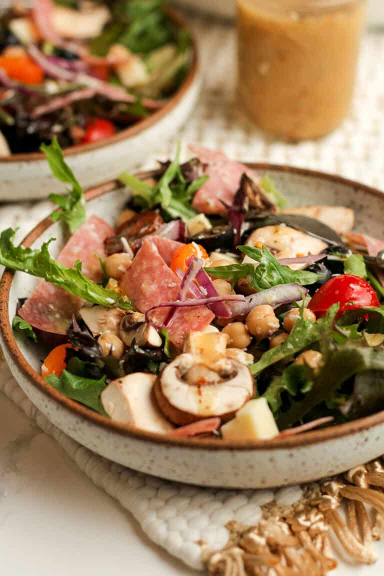 Best Italian Chopped Salad with Salami - SueBee Homemaker