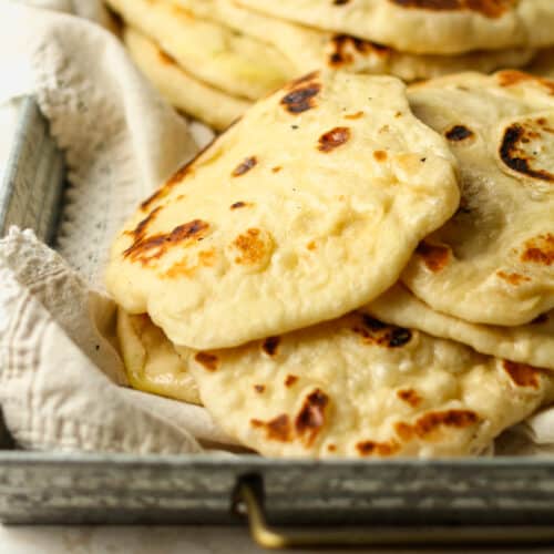 Soft and Pillowy Cast Iron Naan - SueBee Homemaker