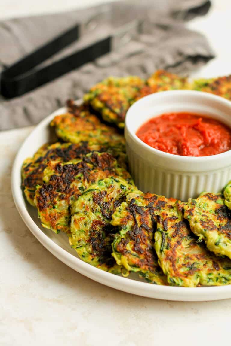 Grilled Italian Zucchini Fritters - SueBee Homemaker