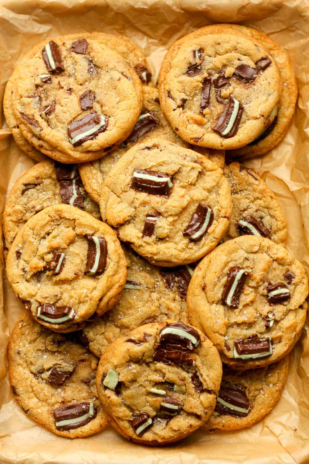 Brown Butter Andes Mint Cookies - SueBee Homemaker