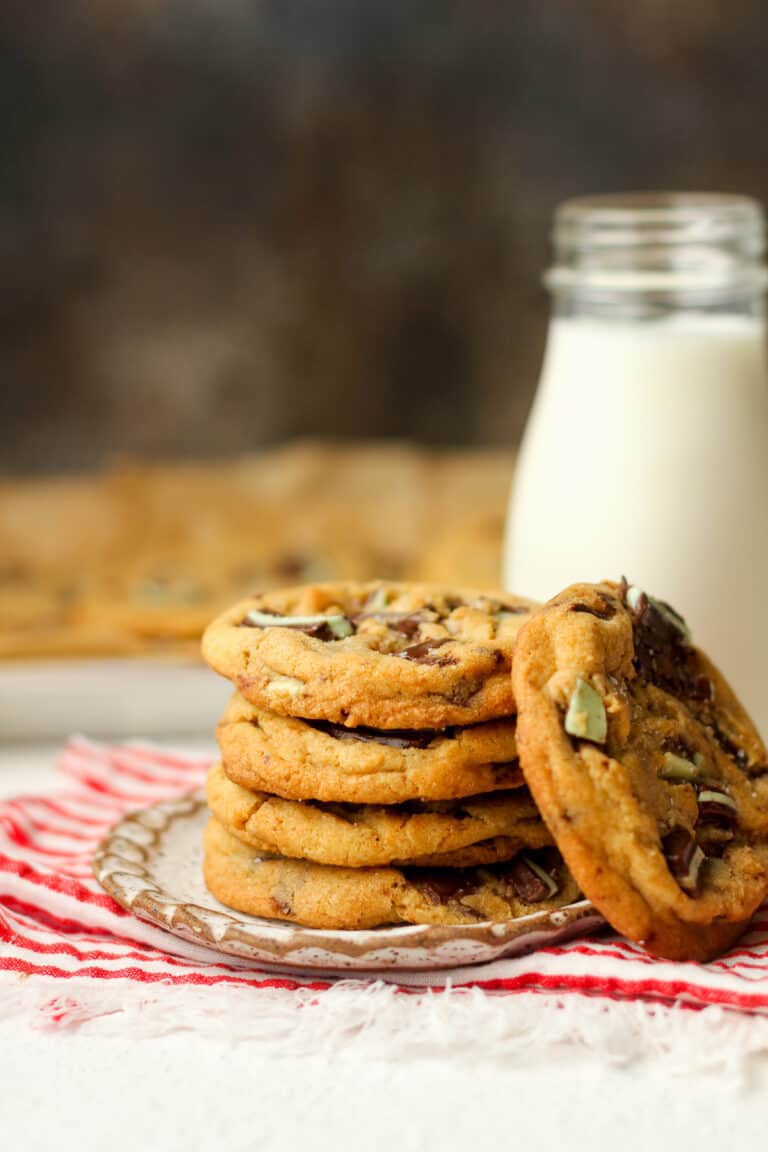 Brown Butter Andes Mint Cookies - SueBee Homemaker