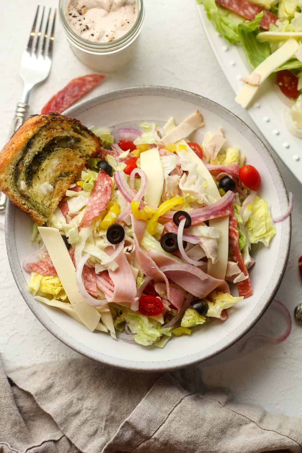 The BEST Italian Grinder Salad - SueBee Homemaker