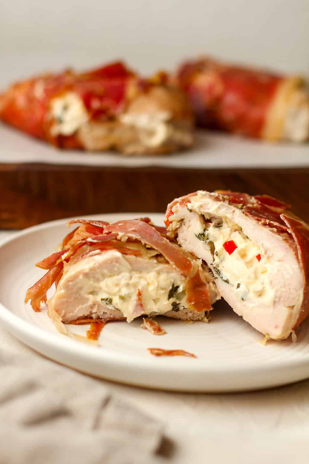 Parma Ham Wrapped Chicken {Stuffed with Goat Cheese} - SueBee Homemaker