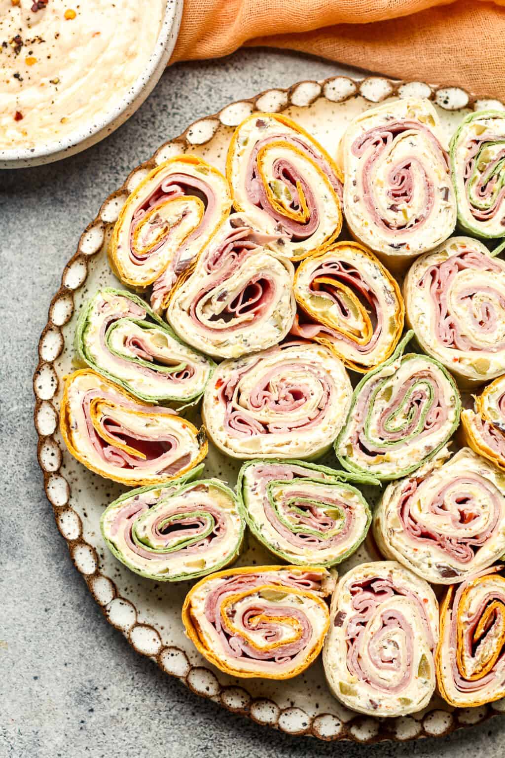 Simple Italian Pinwheels with Dipping Sauce - SueBee Homemaker