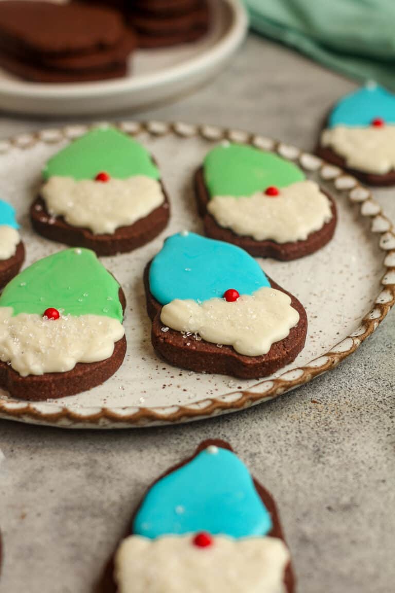 Chocolate Cut-Out Gnome Cookies - SueBee Homemaker