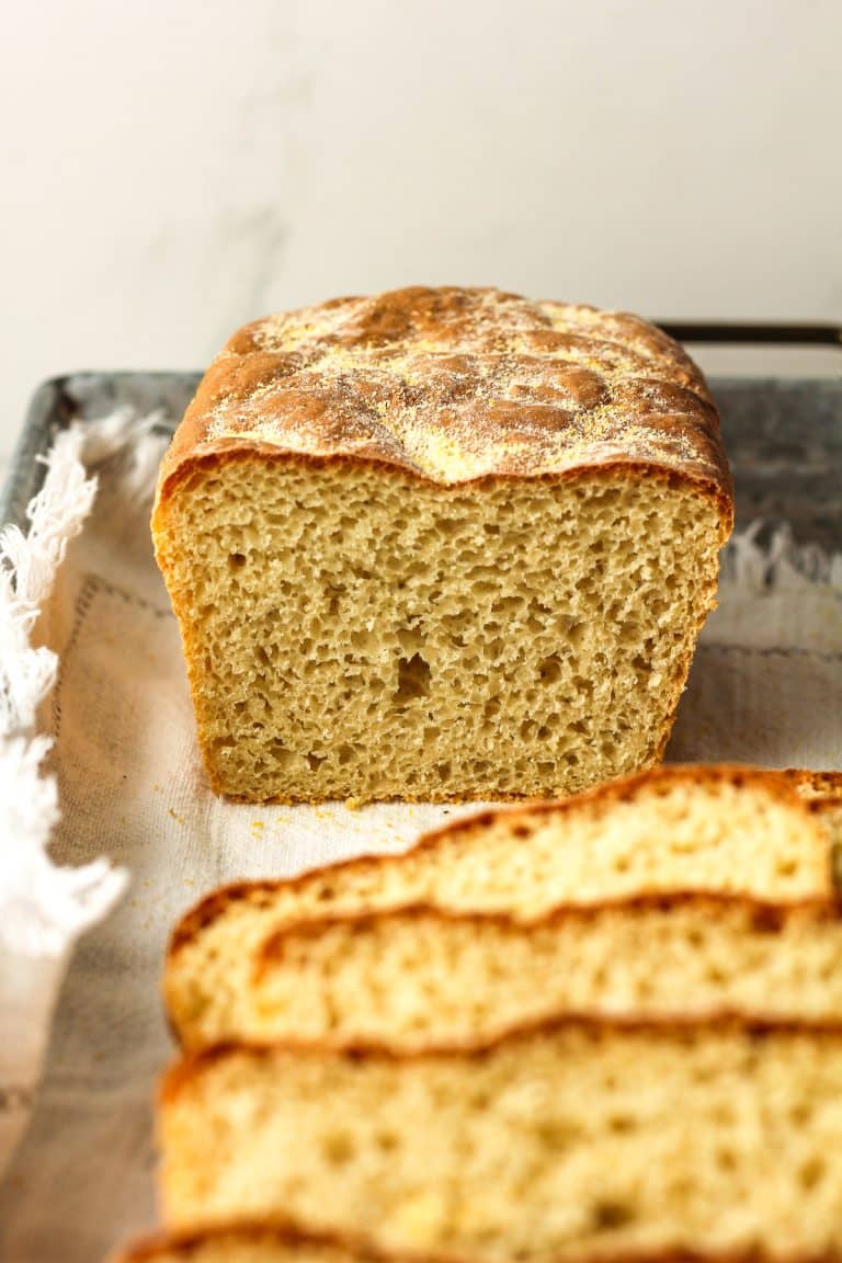 No Knead English Muffin Bread - SueBee Homemaker