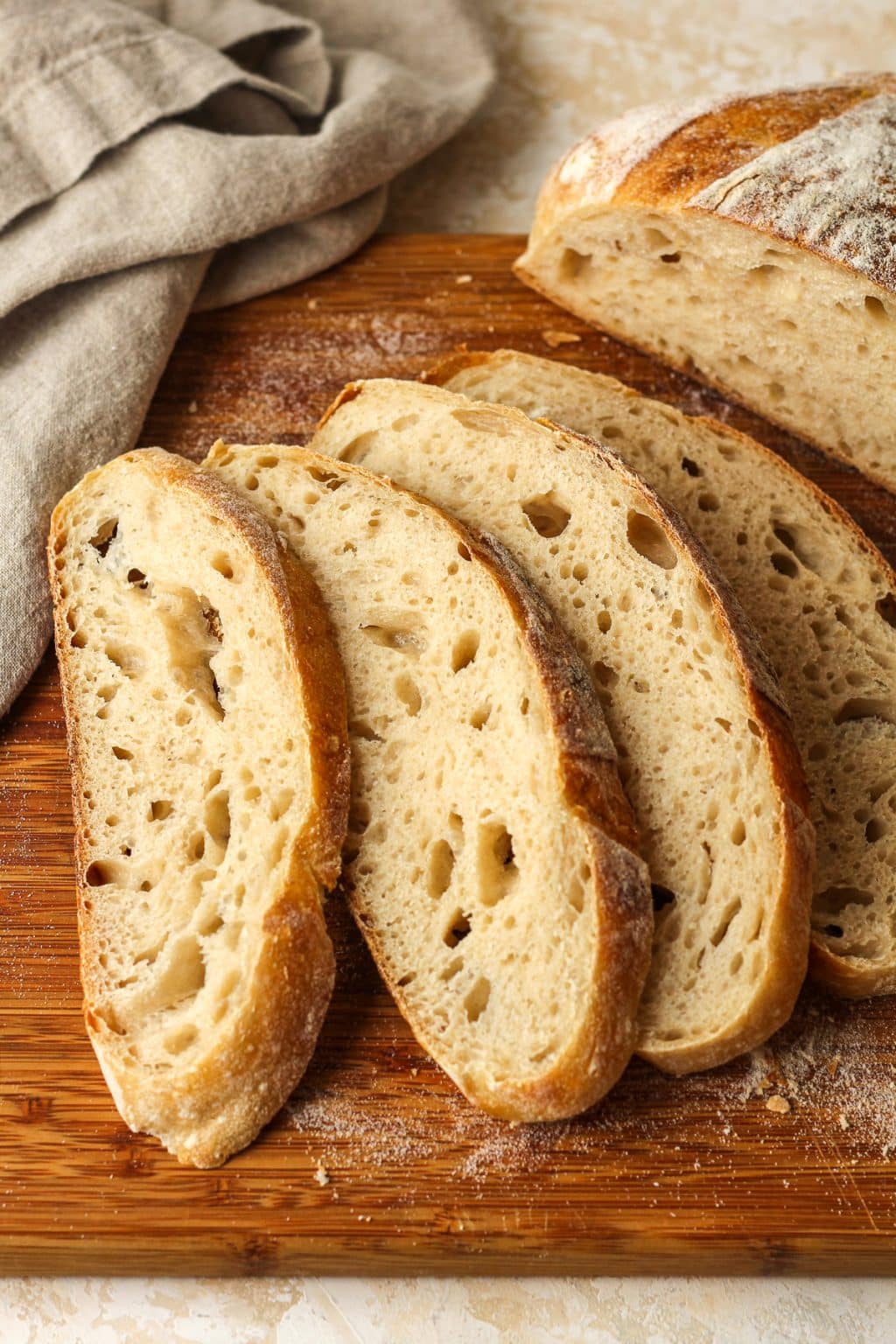 Crusty Sourdough Bread (with cold fermentation) - SueBee Homemaker