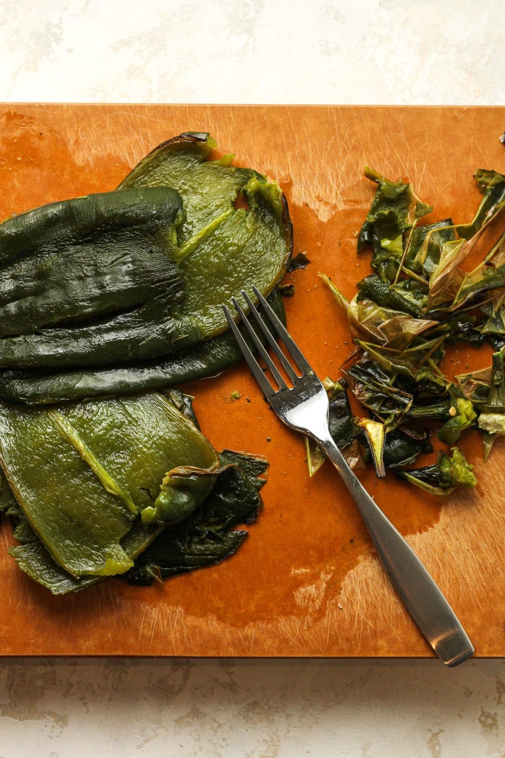 Roasted Poblano Soup with Chicken - SueBee Homemaker