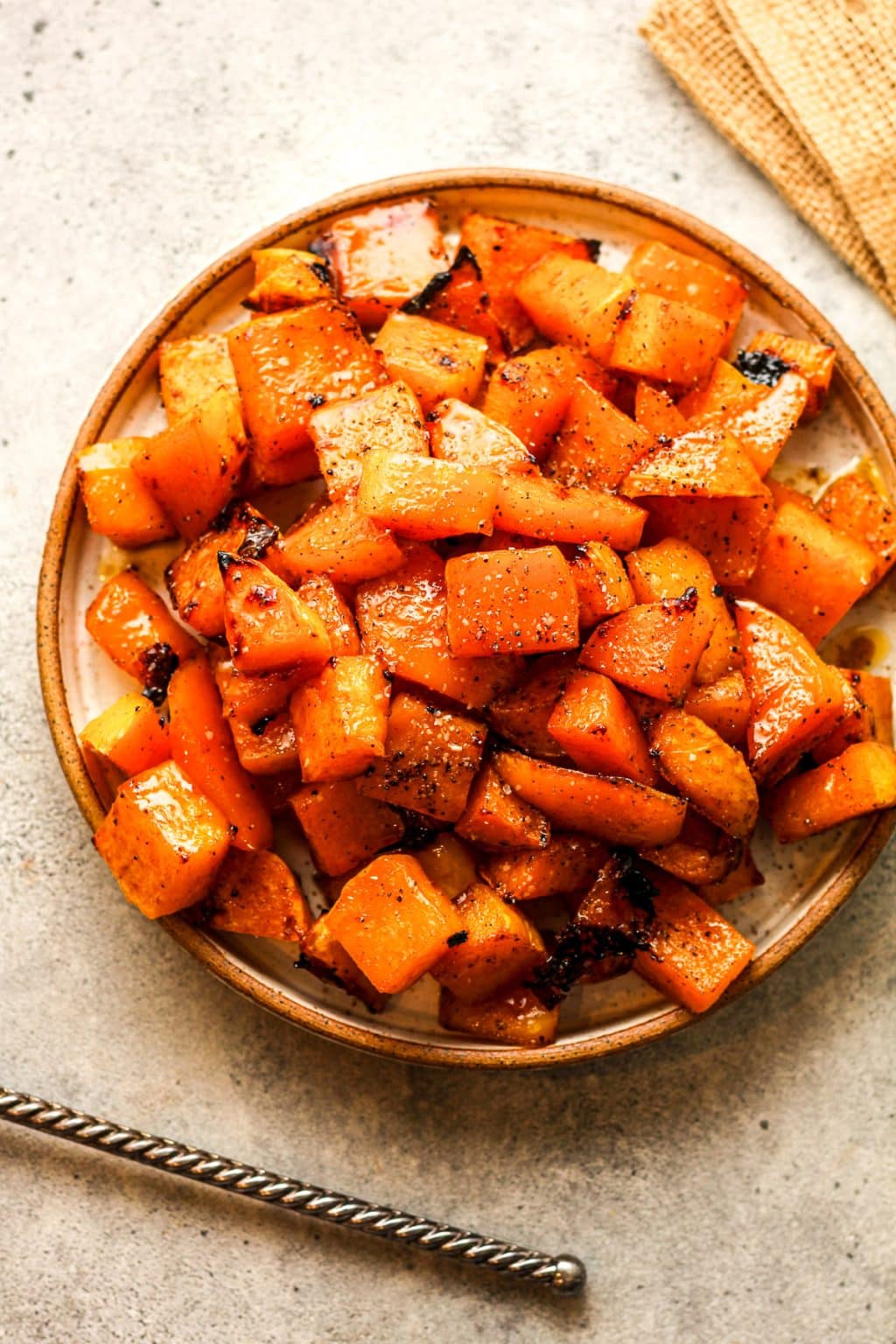 Sweet and Spicy Butternut Squash - SueBee Homemaker